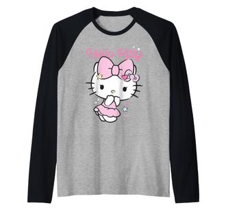 Hello Kitty Charmmy Stars S&uuml;&szlig;e Figur in klassischer Pose Raglan