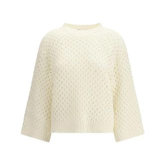 Fabiana Filippi Femme, Pulls, Beige, Taille: 36 FR Fleece Wool SweaT-shirt