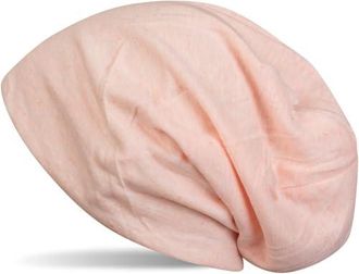 styleBREAKER Bonnet Tombant Classique Type Beanie, l&eacute;ger et Souple, Beanie Long, Unisexe 04024018, Couleur:Abricot