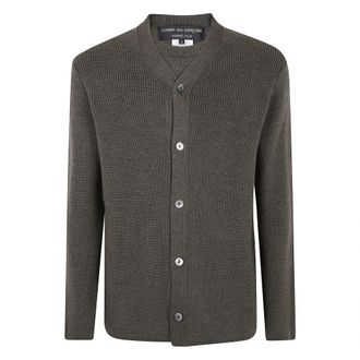 Comme Des Gar&ccedil;ons V-Ausschnitt-Strickjacke - - Knitwear - Herren - Gr&uuml;n - M