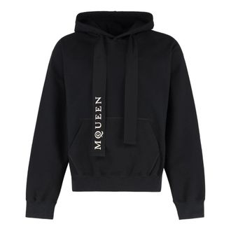 Alexander McQueen Baumwoll-Hoodie - - Sweatshirts & Hoodies - Herren - Schwarzk - M