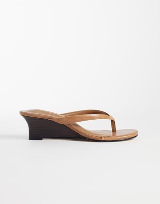 Tony Bianco Edgy - Sandales compens&eacute;es &agrave; talon - Fauve vintage-Marron