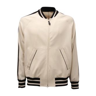 Paolo Pecora Jersey Jacke Made in Italy - - Jackets - Herren - Wei&szlig; - S
