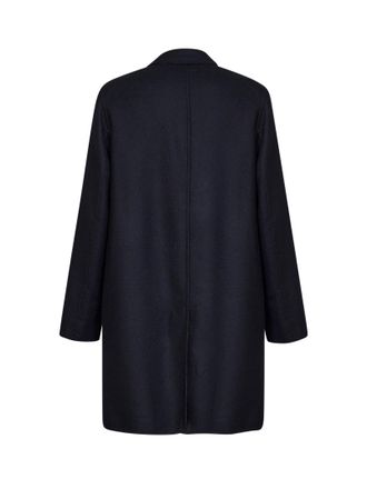 Etro Mens Coat Wool-Blend Navy Blue