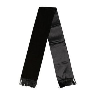 Dolce & Gabbana Foulard &Eacute;charpe en Soie &agrave; Franges - Homme - Accessoires - Noir - Taille: ONE Size