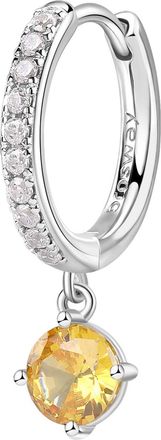 Brosway Einzel Ohrring Fancy f&uuml;r Damen aus Edelstahl und Zirconium in der Farbe Silber, L&auml;nge: 25 mm, FEY75