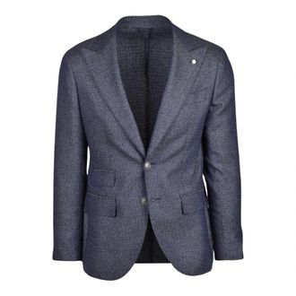 Luigi Bianchi Mantova Giacca Stondata - - Suits - Herren - Blau - XL