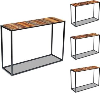 vidaXL Konsolentisch Altholz 110x35x76 cm - Holztisch - Konsolentisch - Beistelltisch - Vintage Stil - Handgefertigter Tisch