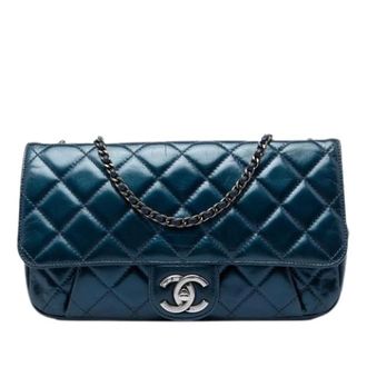 Chanel Sac bandouli&egrave;re matelass&eacute; doccasion - Femme - Pre-owned - Bleu - Taille: ONE Size