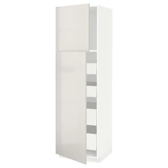 IKEA METOD / MAXIMERA Hochschr+2 Tü/4 Sch