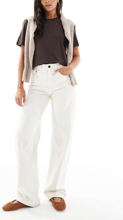 Cotton On Cotton On - 91 - Jean droit - Ivoire-Bleu