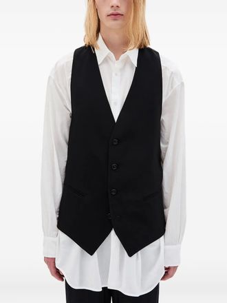 Ann Demeulemeester veston &agrave; d&eacute;tail de martingale - Noir