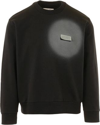 Maison Margiela Homme, Sweatshirts et sweats &agrave; capuche, Noir, Taille: L Spray Print SweaT-shirt