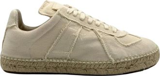 Maison Margiela Homme, Chaussures, Beige, Taille: 40 EU Baskets en toile style espadrille
