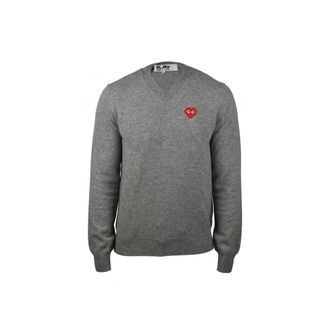 Comme Des Gar&ccedil;ons V-Ausschnitt Pullover - - Knitwear - Herren - Grau - XL