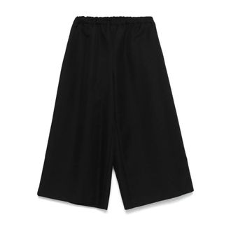Comme Des Gar&ccedil;ons Schwarze Weite Gek&uuml;rzte Hose - - Trousers - Damen - Schwarzk - XS