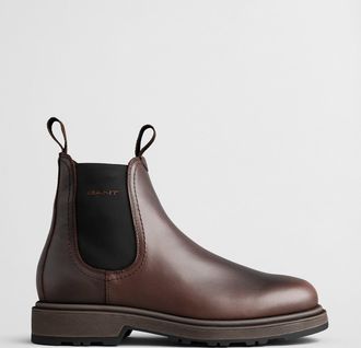 GANT Herren Blisdor Chelsea Boot aus Leder (40) DEEP Braun