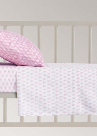 Mango Drap plat enfant percale de coton mini fleur rose - Home - 100x150cm - MANGO HOME