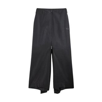 Yohji Yamamoto Femme, Pantalons, Noir, Taille: 40 FR UT Dip Dye Wide Pants