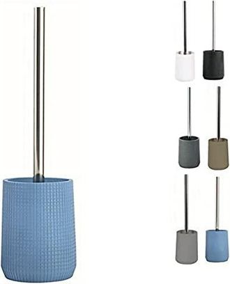 MSV Bad Serie Norden WC B&uuml;rste Toilettenb&uuml;rste Klob&uuml;rste WC Garnitur Blau