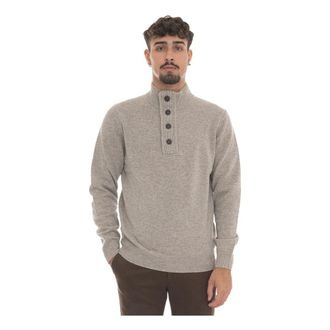 Barbour Homme, Pulls, Beige, Taille: XL Pull Patch Demi-Zip