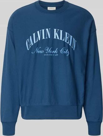Calvin Klein Jeans Sweatshirt mit Label-Stitching