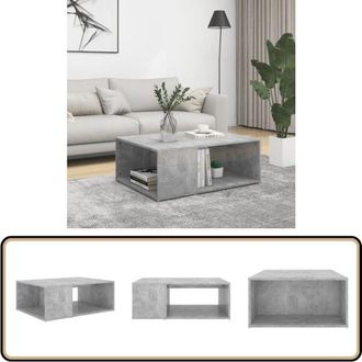 vidaXL Couchtisch Betongrau 90x67x33 cm Holzwerkstoff - Couchtisch - Wohnzimmerstil - Betonoptik - Holzm&ouml;bel - Beistelltisch