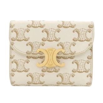 Celine Pre-owned Leder Portemonnaie - - Pre-owned - Damen - Wei&szlig; - ONE SIZE