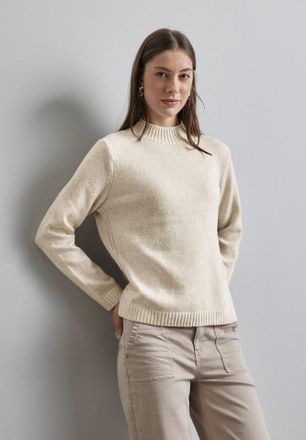 Street One Strickpullover mit Rippb&uuml;ndchen