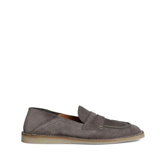 Dolce & Gabbana Logo-plakette Penny Loafer - - Shoes - Herren - Grau - 42 EU