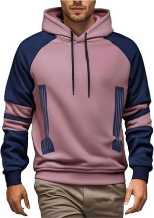 Generic Sweat à capuche en polaire confortable pour homme - Printemps, automne et hiver - Sweat à capuche en polaire épaisse - Tendance - Chaud - Pour la vie 
