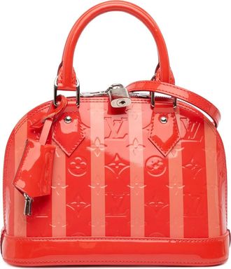 Louis Vuitton Hobo Bags - Monogram Vernis Rayures Alma BB - Gr. unisize - in Rot - f&uuml;r Damen