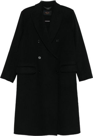 Palt&ograve; Manteau Au Genou - Noir