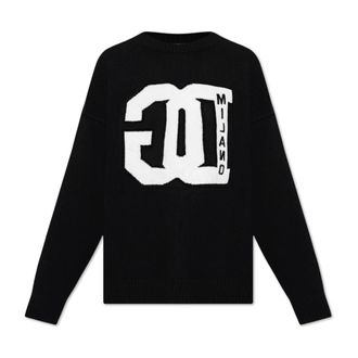 Dolce & Gabbana Pullover mit gesticktem Logo - - Knitwear - Herren - Schwarzk - L