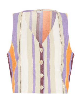 8 by YOOX COTTON STRIPED VEST