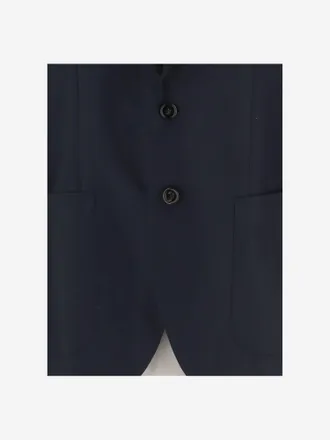 Tagliatore Mens Jacket Single-Breasted Cashmere Navy