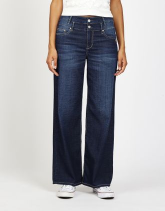 Gang Leinenhose GANG 94CARA, Damen, Gr. 30, N-Gr, summer schwarz, Web, Obermaterial: 77% Baumwolle, 15% Polyester, 7% Viskose, 1% Elasthan, weit lang, Hose