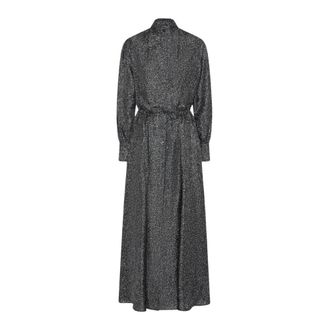 Kiton Seiden-Lam&eacute;-Abendkleid - - Dresses - Damen - Grau - XS