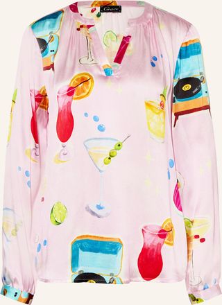 Grace Grace Blusenshirt Mit Seide rosa