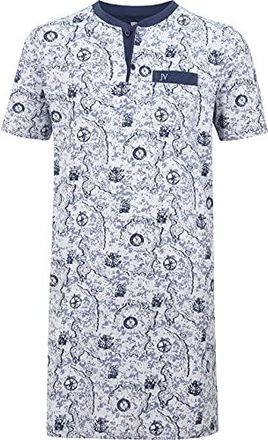 Jan Vanderstorm Homme Chemise De Nuit Unni Bleu, 4XL (XXXXL) - 68/70
