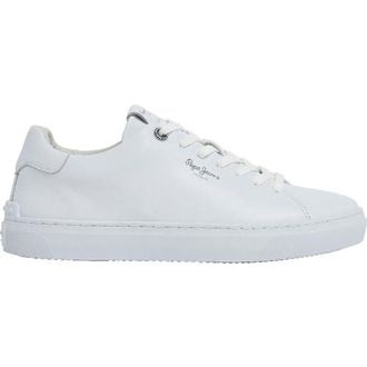 Pepe Jeans London Camden Basic - Baskets en Cuir Blanc