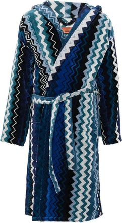 Missoni Home Zigzag-print Hooded Dressing Gown