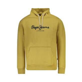 Pepe Jeans London Homme, Sweatshirts et sweats à capuche, Jaune, Taille: S Pull Homme Jaune en Coton Macbeth Plain