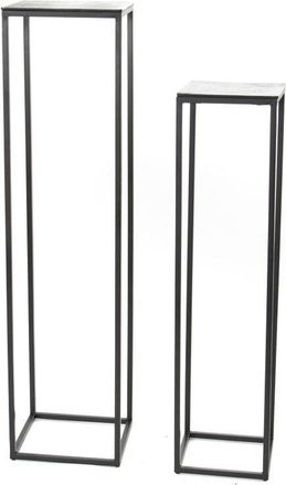 Amadeus Amadeus - Set de 2 sellettes aluminium silver