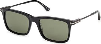 Tom Ford Lunettes de soleil Lee-02 - Homme - Accessoires - Noir - Taille: 57 MM