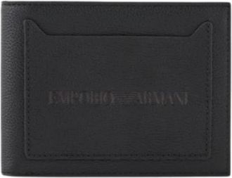 Emporio Armani Homme, Accessoires, Noir, Taille: ONE Size Em001580 Bifold Wallet