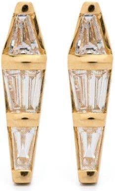 Nikos Koulis 18kt Spectrum Gelbgold-Creolen mit Diamant