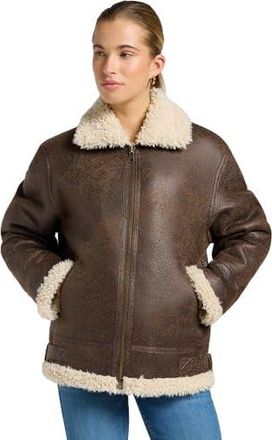 Lee Aviator Jacket Veste, Marron Luxueux, M Femmes