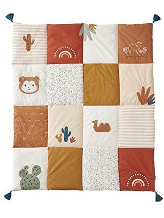 Vertbaudet Tapis de Sol Wild Sahara écru/Sable 100X120