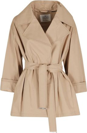 Herno Femme, Manteaux, Brun, Taille: 36 FR Trench-coat Court